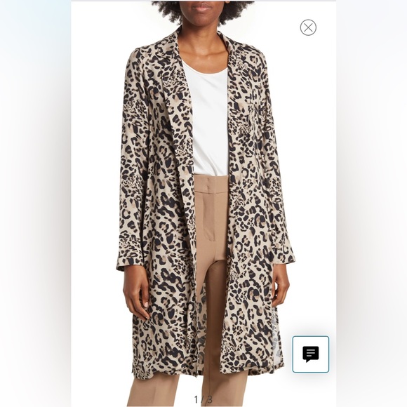 Philosophy | Jackets & Coats | Nwt Philosophy Collared Leopard Print ...